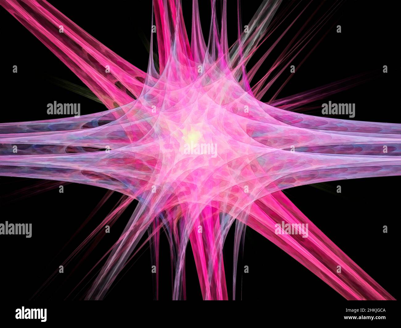 Nerve cell, abstract illustration Stock Photo - Alamy