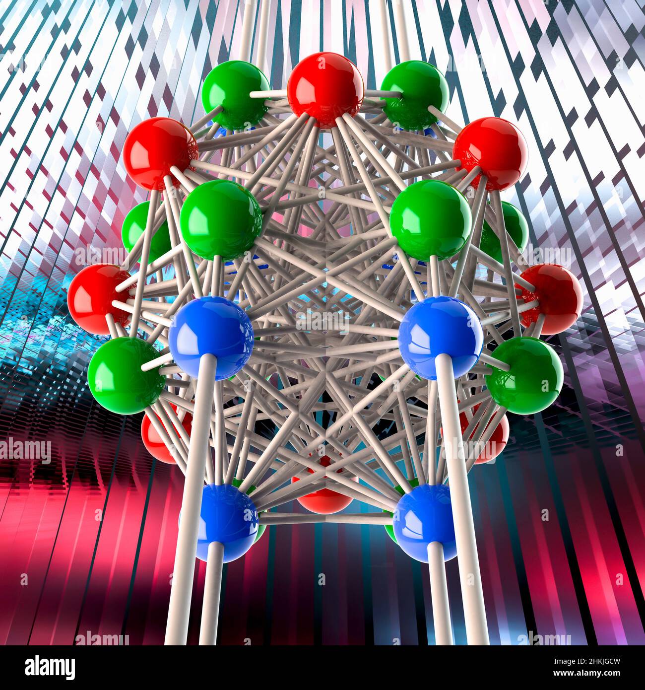 Neural network, illustration Stock Photo - Alamy