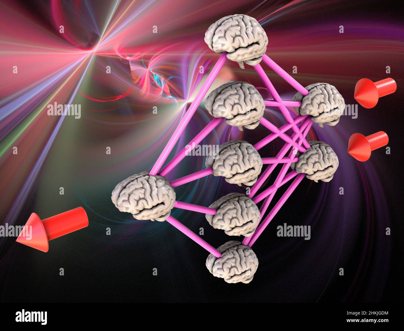 Neural network, conceptual illustration Stock Photo - Alamy