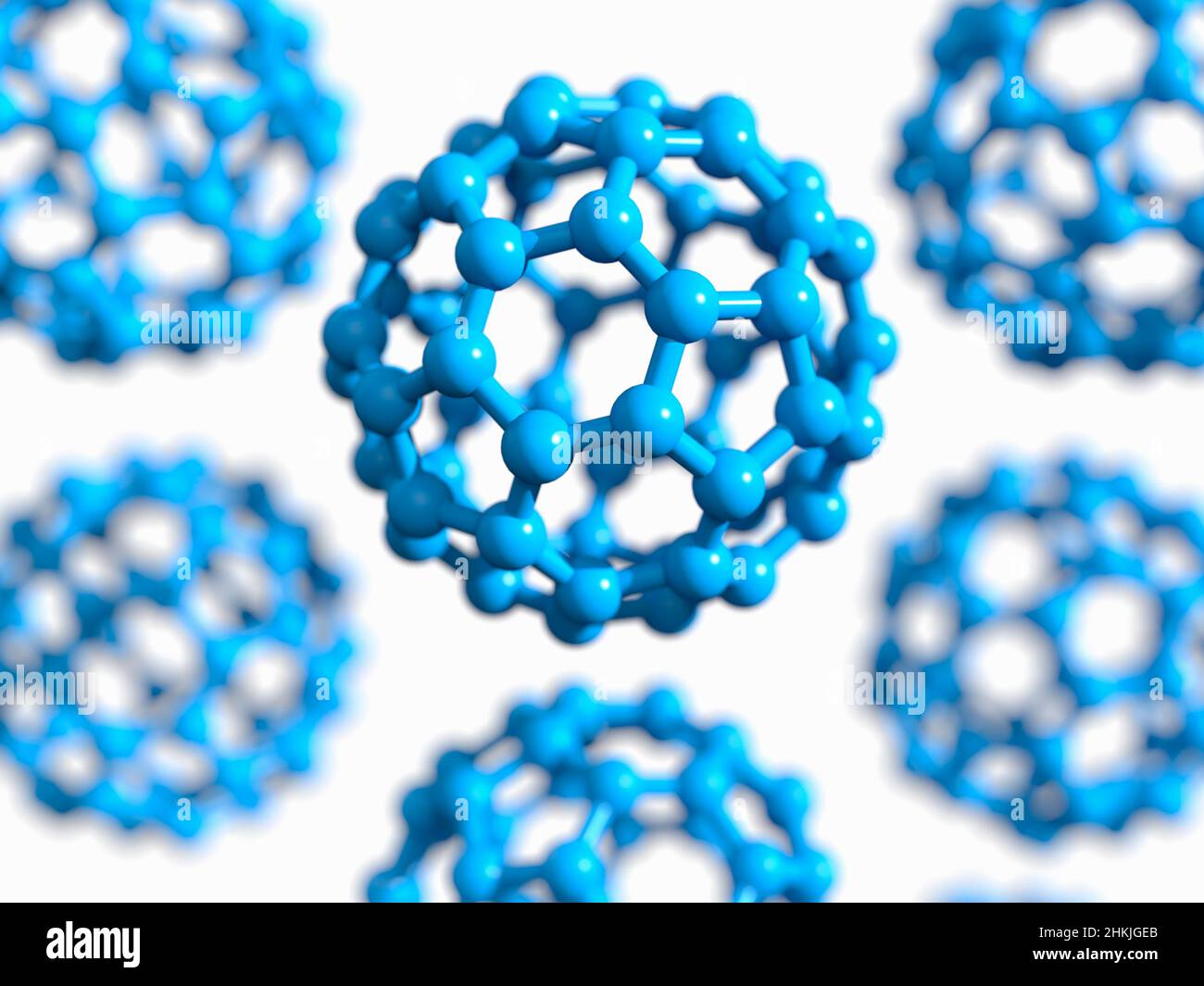Buckyball C60 molecules, illustration Stock Photo - Alamy