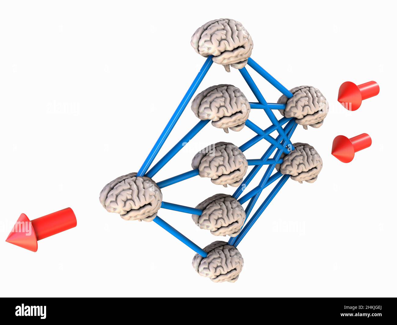 Neural network, conceptual illustration Stock Photo - Alamy