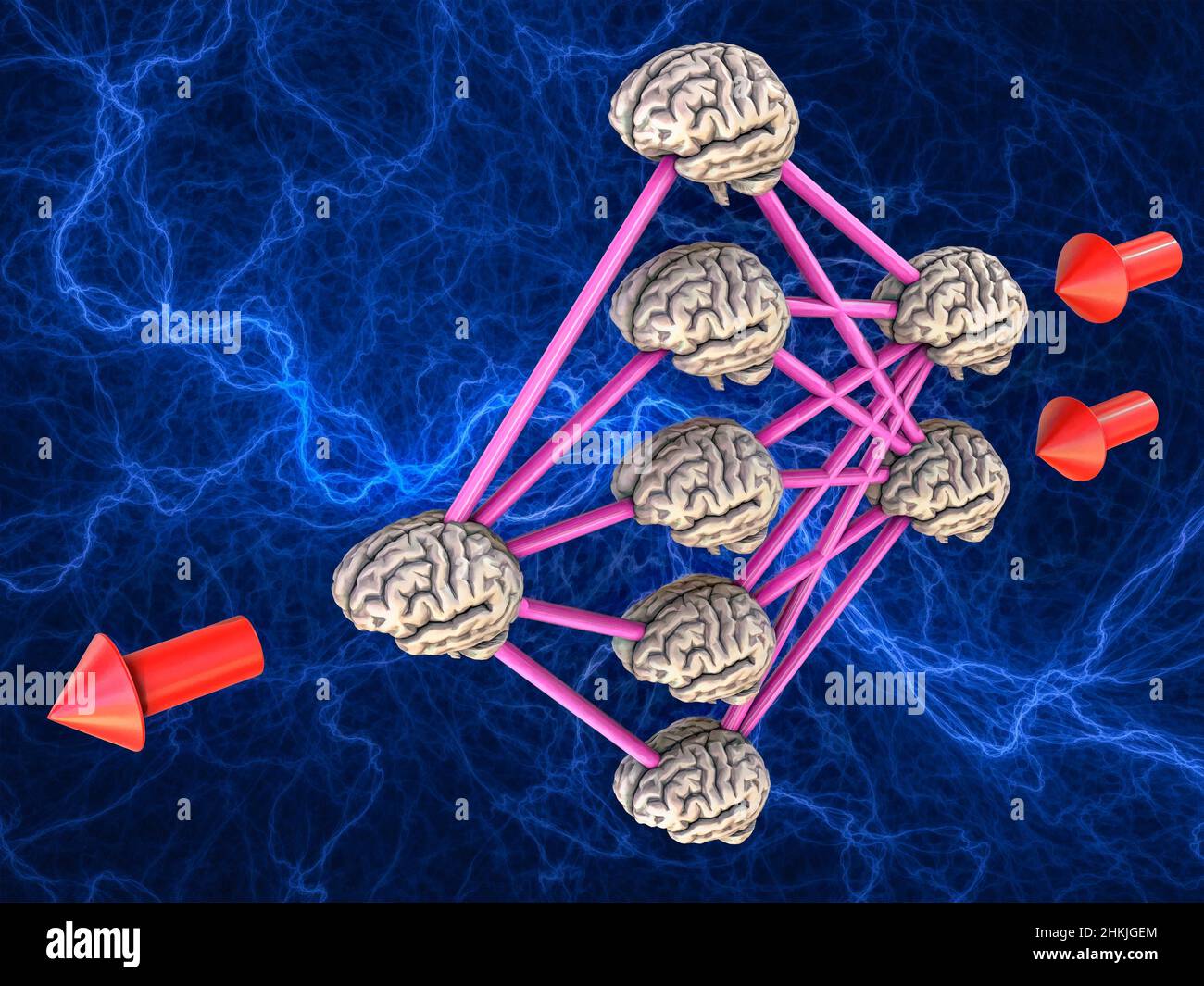 Neural network, conceptual illustration Stock Photo - Alamy