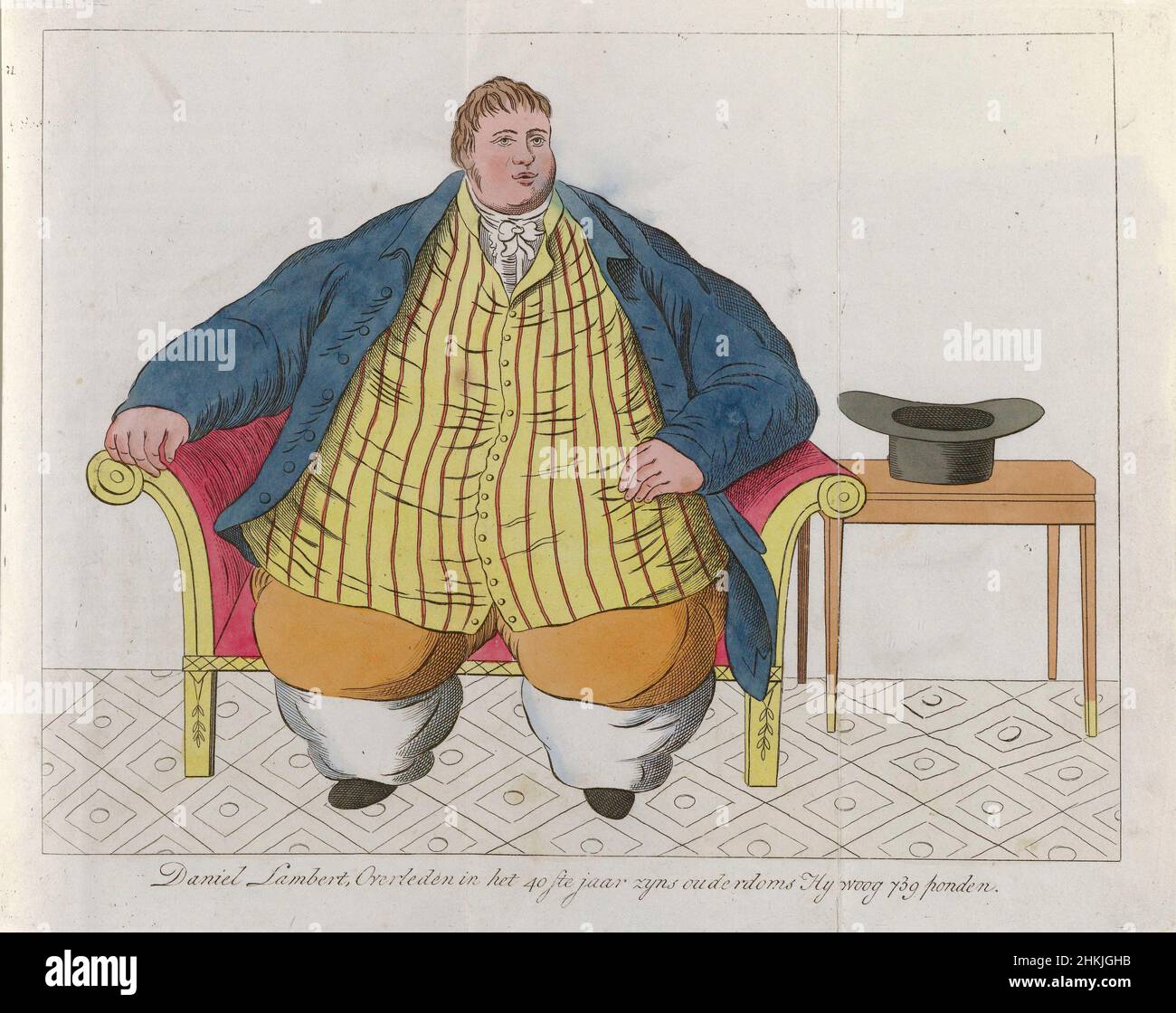 Daniel Lambert, 19th century illustration Stock Photo - Alamy