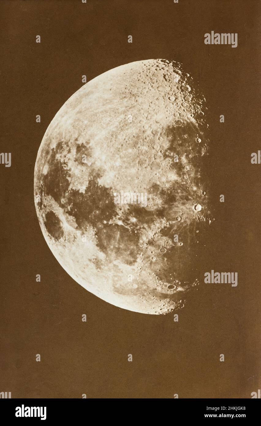 Early photograph of the Moon, 1871 Stock Photo - Alamy