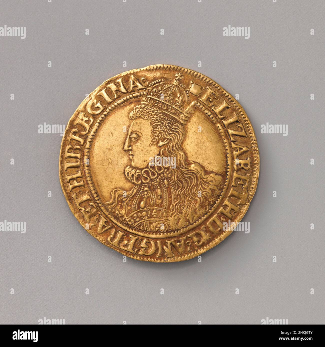 Elizabeth I gold coin Stock Photo - Alamy