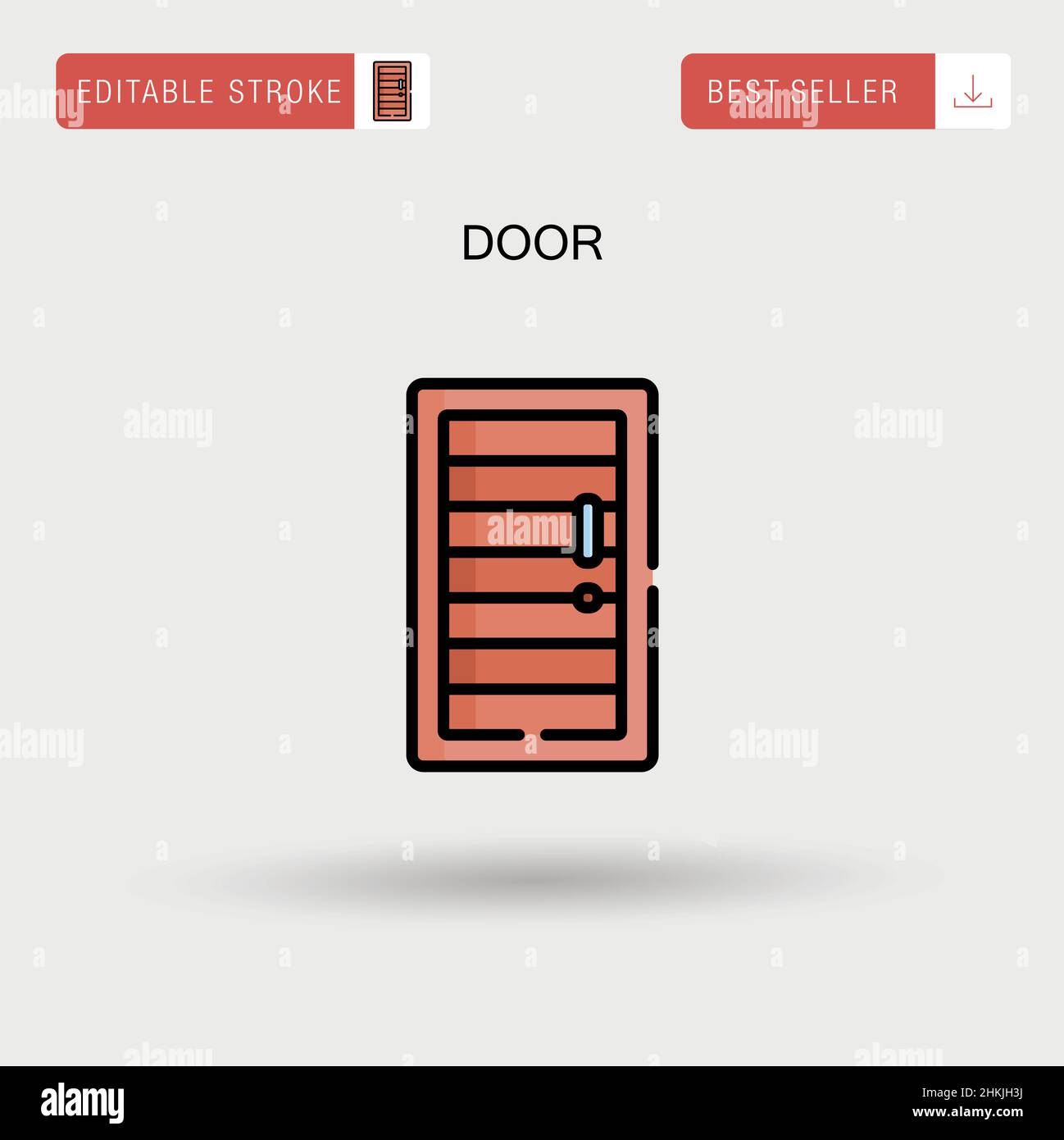 Door Simple vector icon Stock Vector Image & Art - Alamy