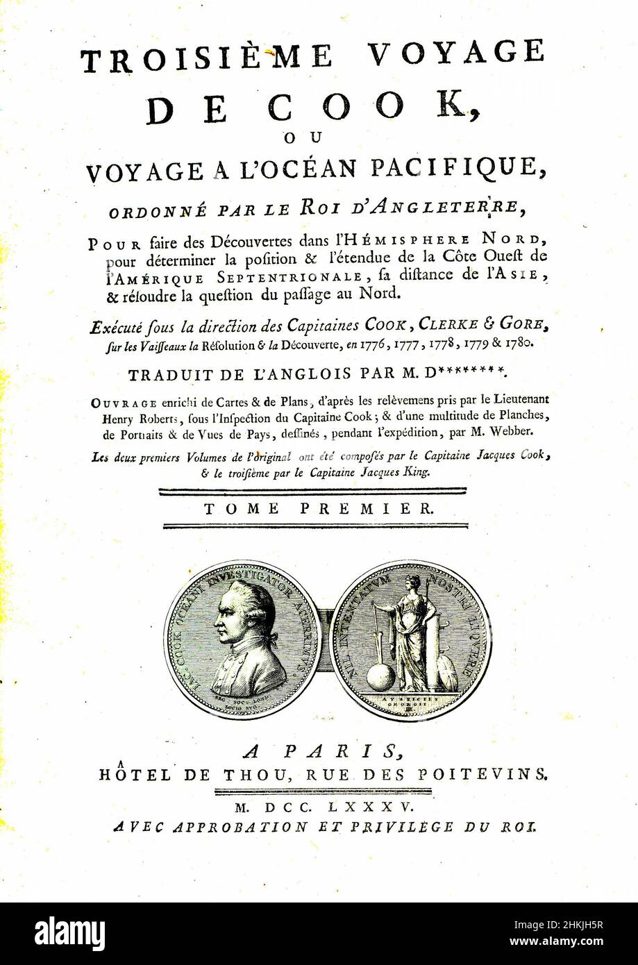 Third voyage of James Cook Stock Photo - Alamy