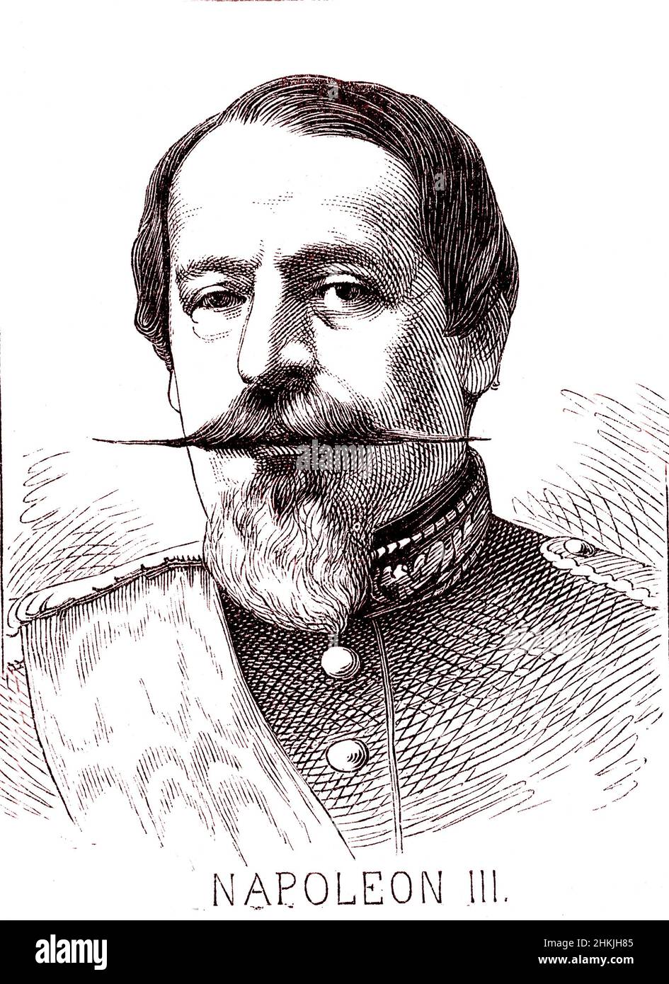 Napoleon III, Emperor of France, 19th century illustration Stock Photo ...