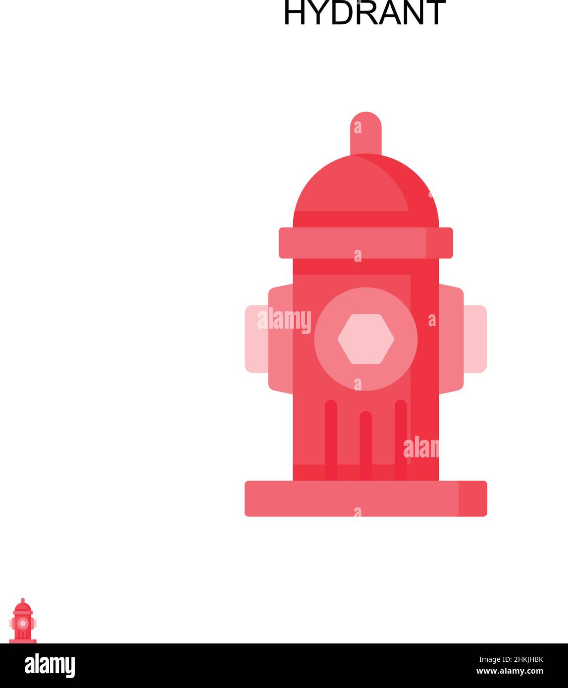 Hydrant Simple vector icon. Illustration symbol design template for web ...