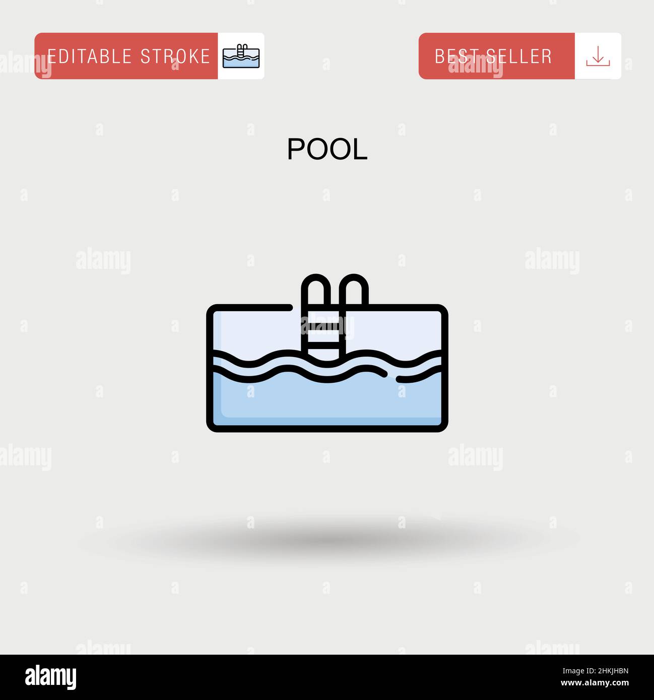Reflection into the swimming pool Stock Vector Images - Alamy