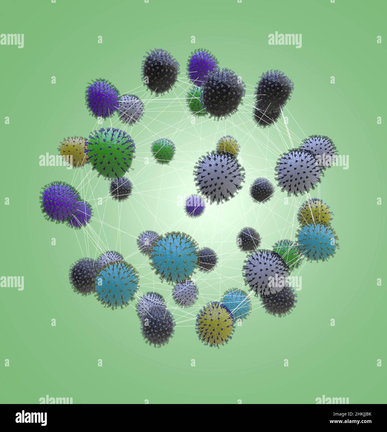 Covid-19 variants, conceptual illustration Stock Photo - Alamy