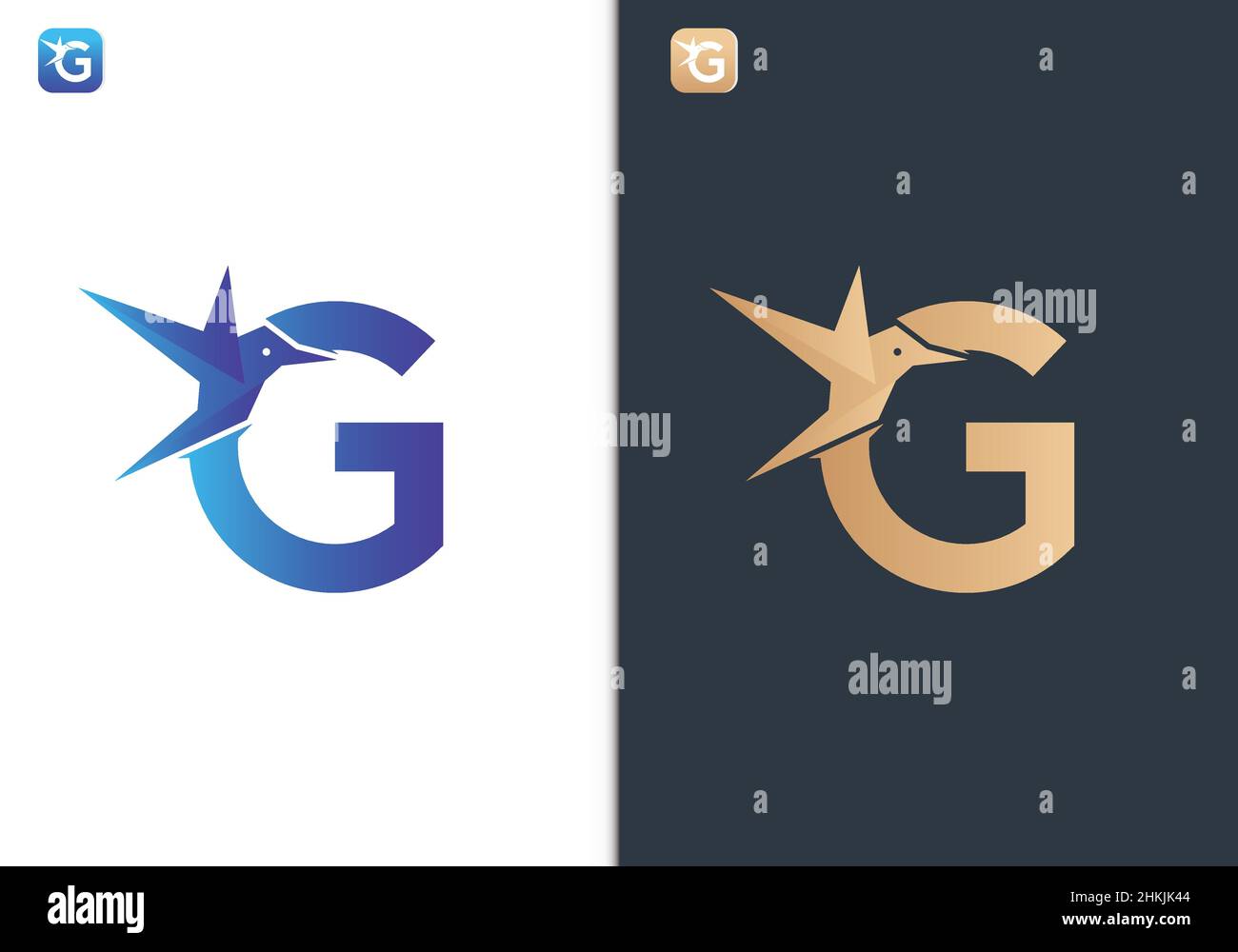 Letter G Bird Logo Design Template for Travel, tour, freedom and peace ...