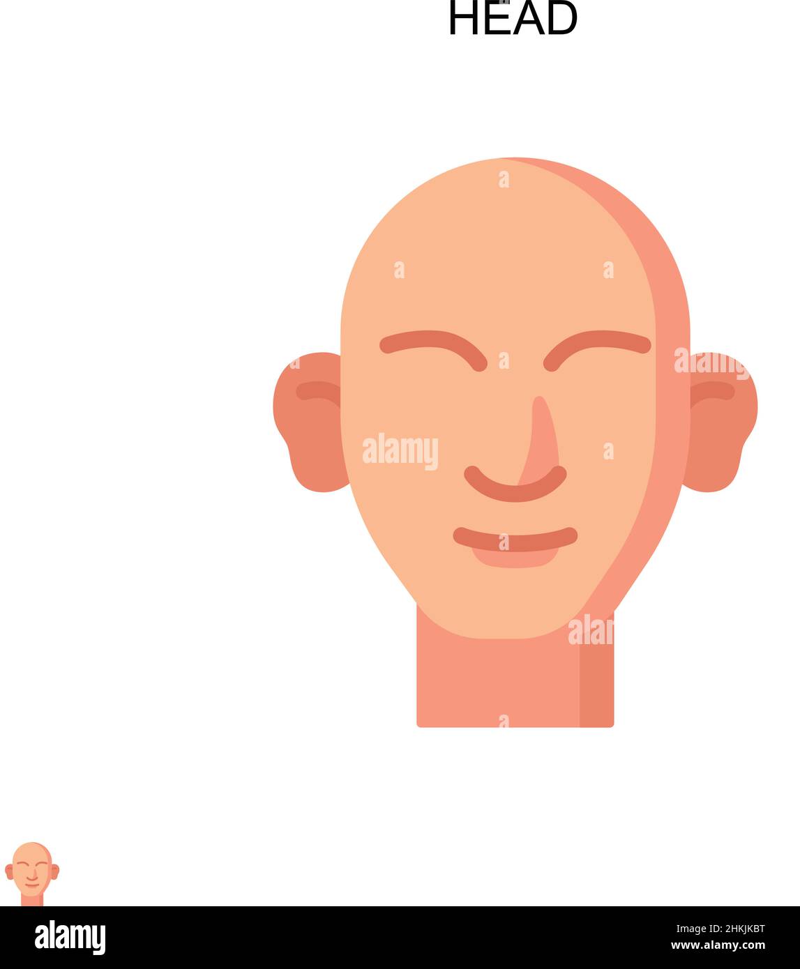 Head Simple Vector Icon Illustration Symbol Design Template For Web Mobile Ui Element Stock