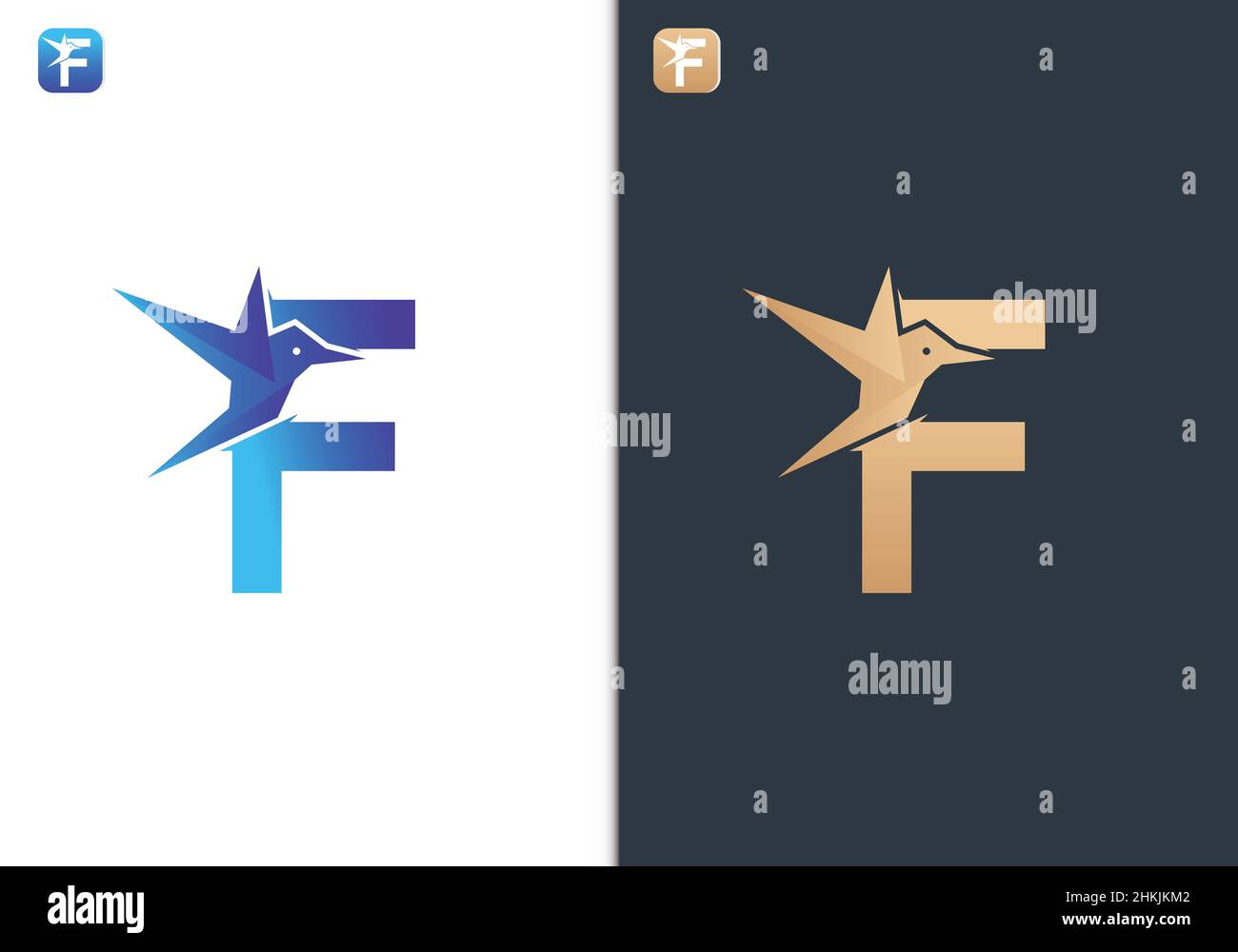 Letter F Bird Logo Design Template for Travel, tour, freedom and peace ...