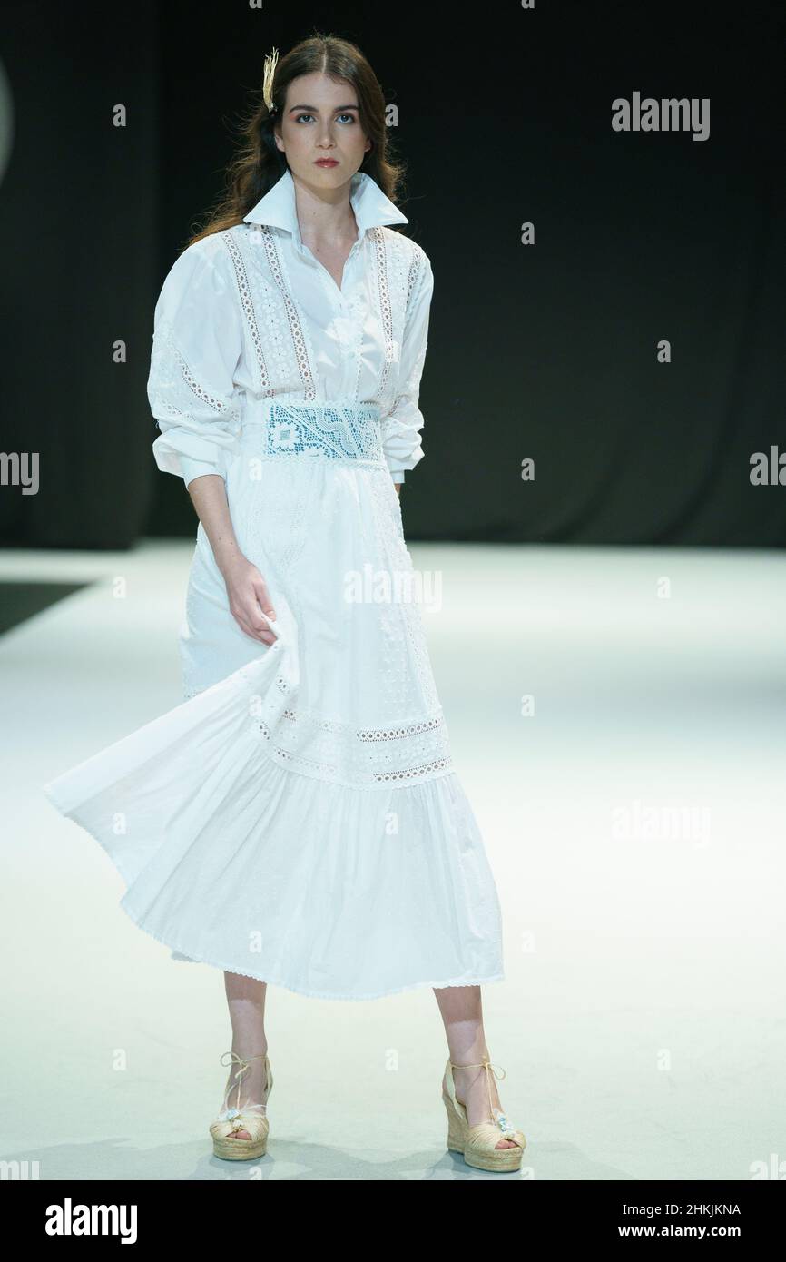 Madrid, Spain. 04th Feb, 2022. A model walks the runway designed by the adlib ibiza fashion show ...