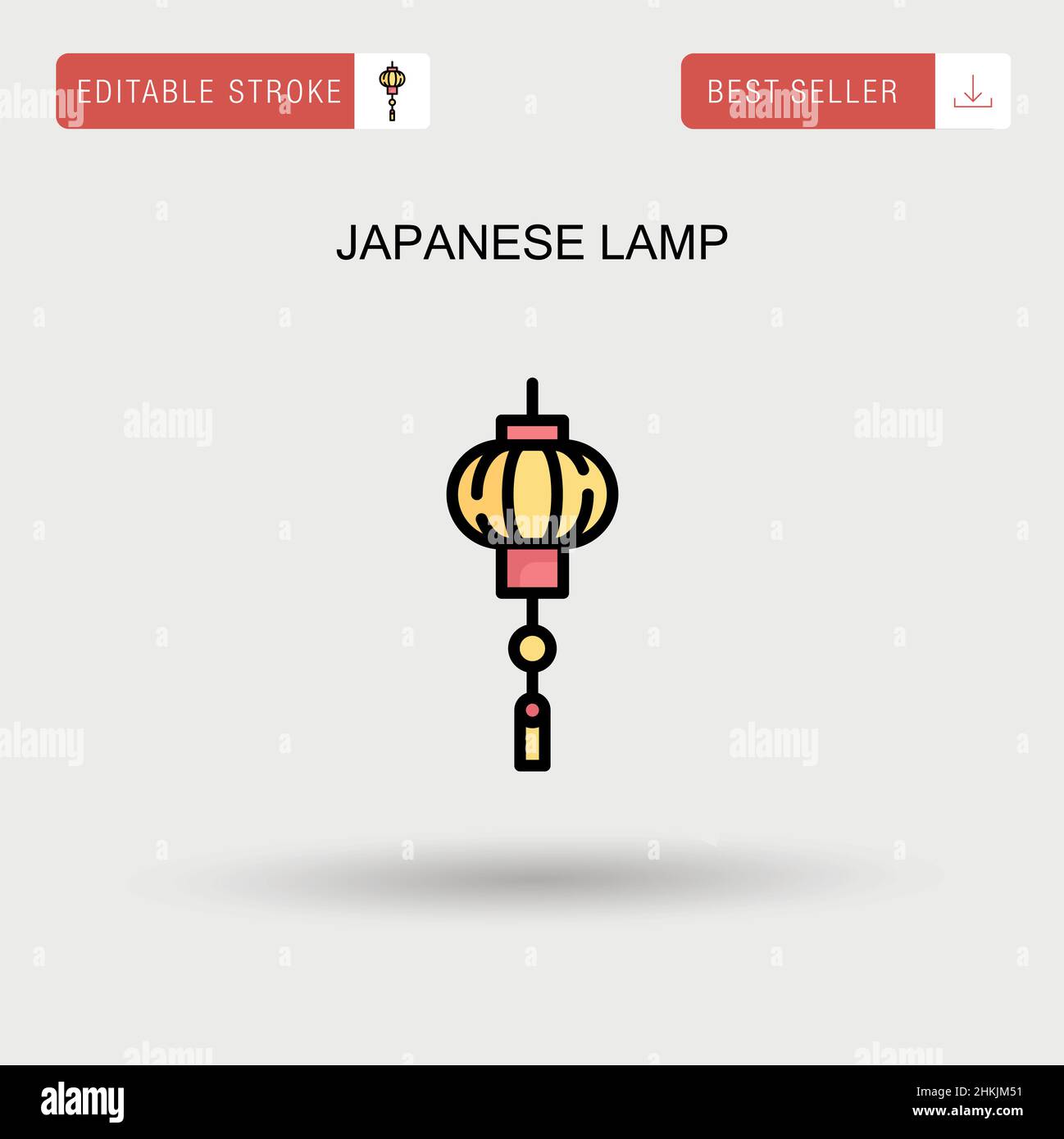 Japanese paper lamp Stock Vector Images - Alamy