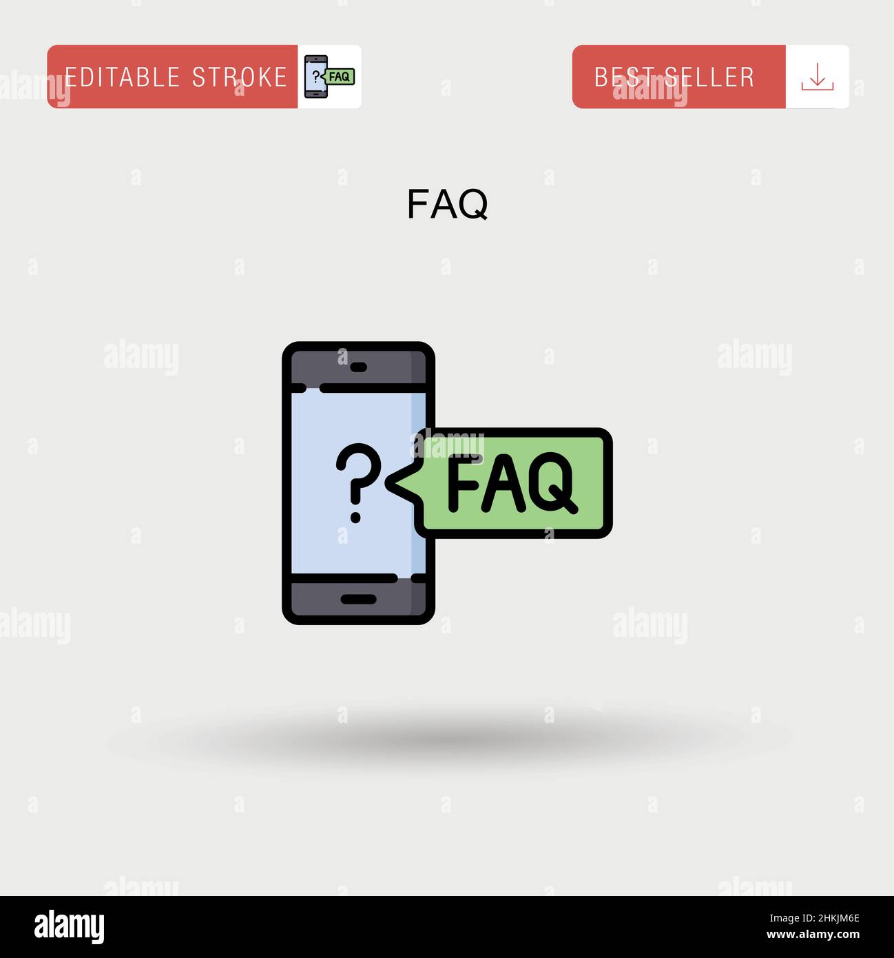 Faq label Stock Vector Images - Alamy