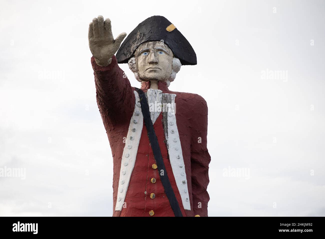 Controversial huge statue of Captain James Cook on the Captain Cook ...