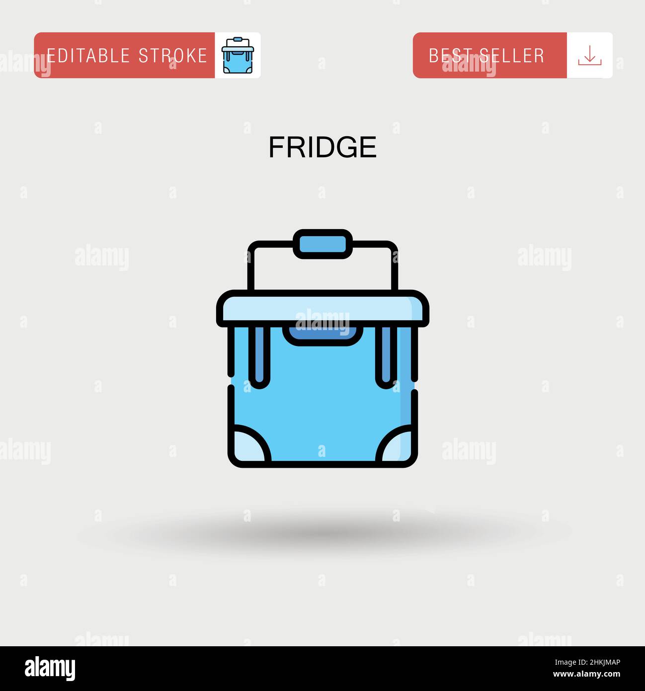 Fridge Simple vector icon Stock Vector Image & Art - Alamy