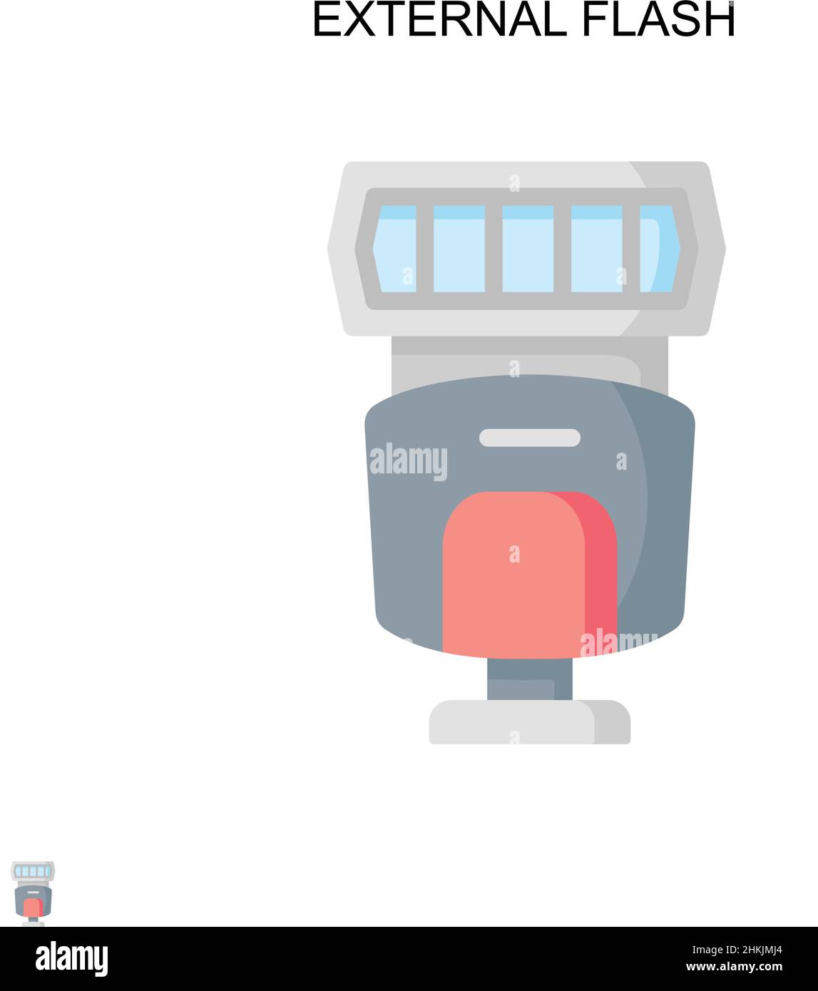 External flash Simple vector icon. Illustration symbol design template ...