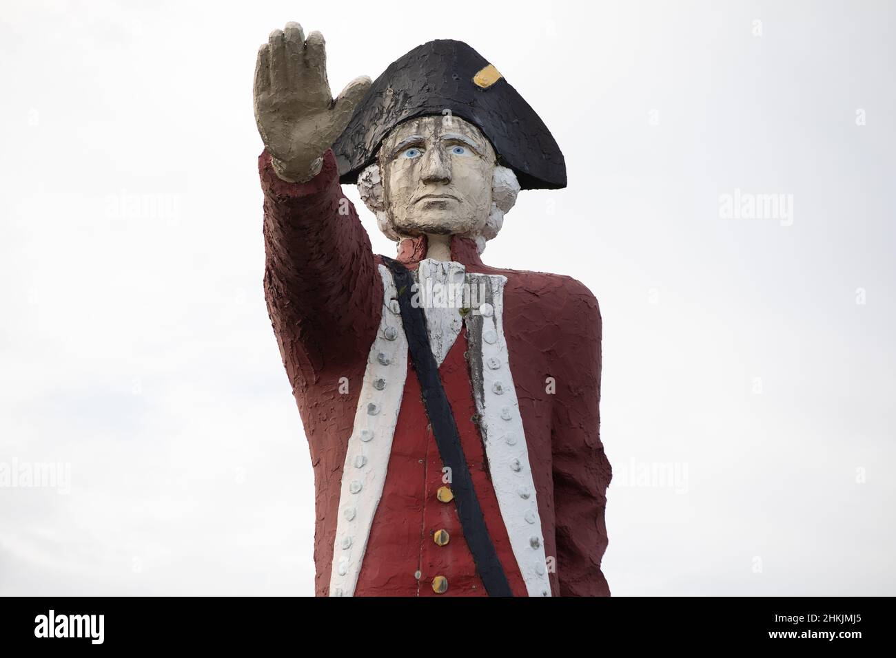 Controversial huge statue of Captain James Cook on the Captain Cook ...