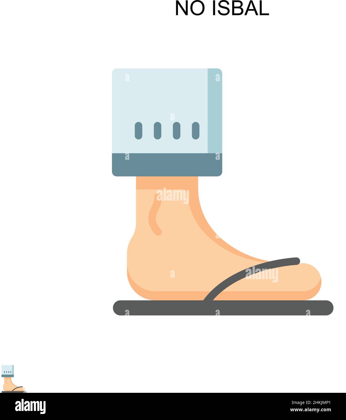 No isbal Simple vector icon. Illustration symbol design template for ...