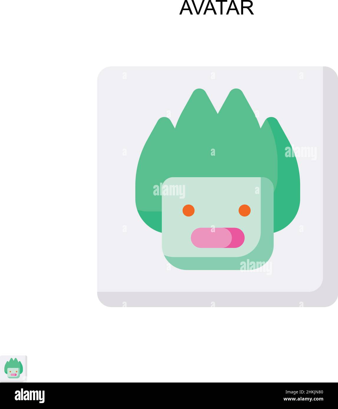 Avatar Simple vector icon. Illustration symbol design template for web ...