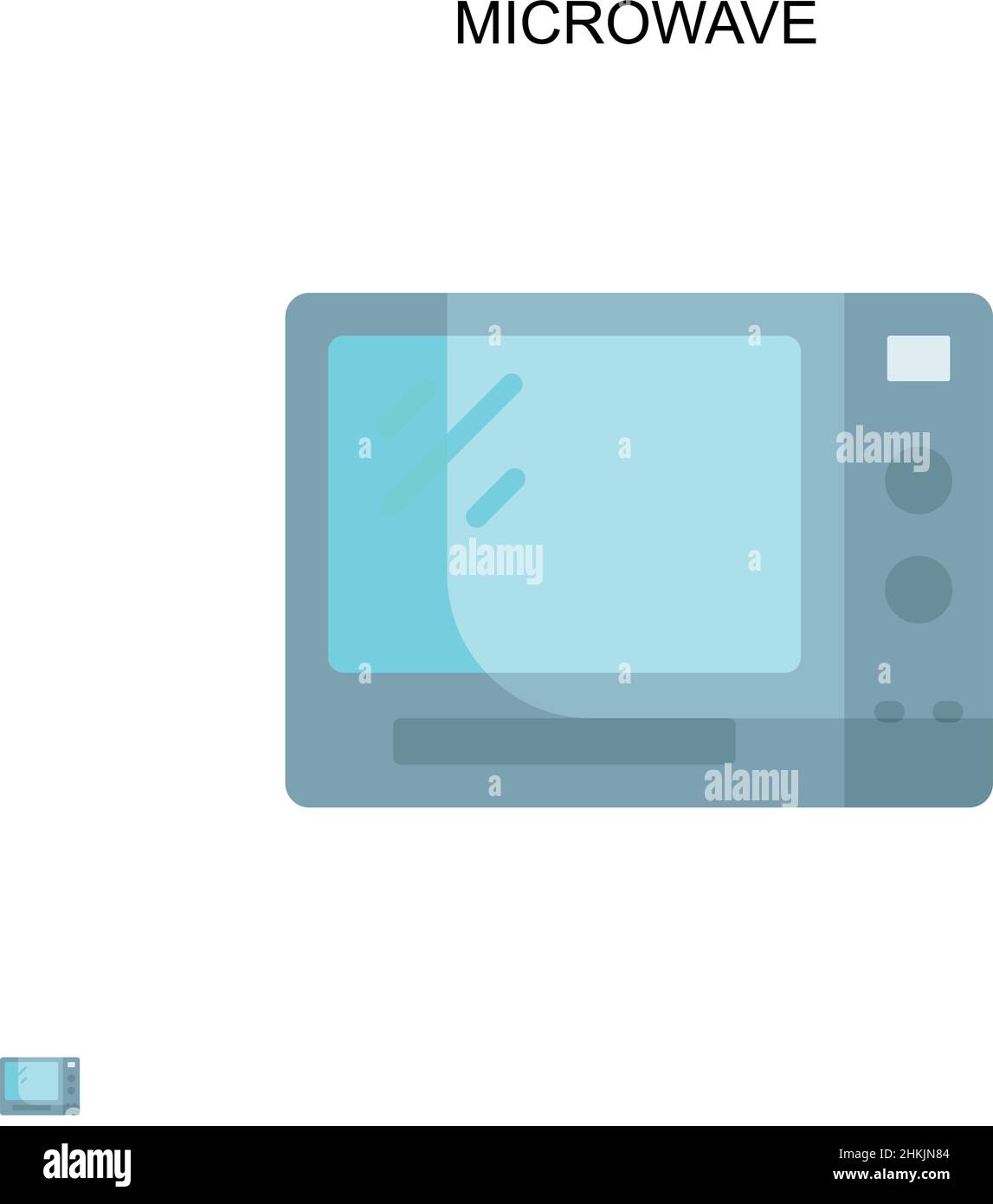 Microwave Simple vector icon. Illustration symbol design template for ...