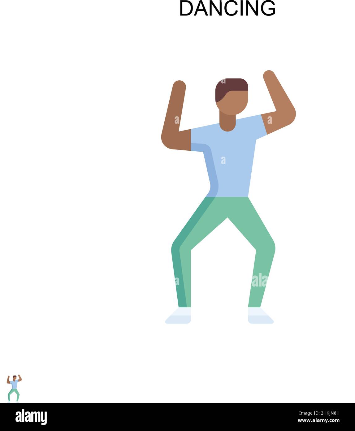 Dancing Simple vector icon. Illustration symbol design template for web ...