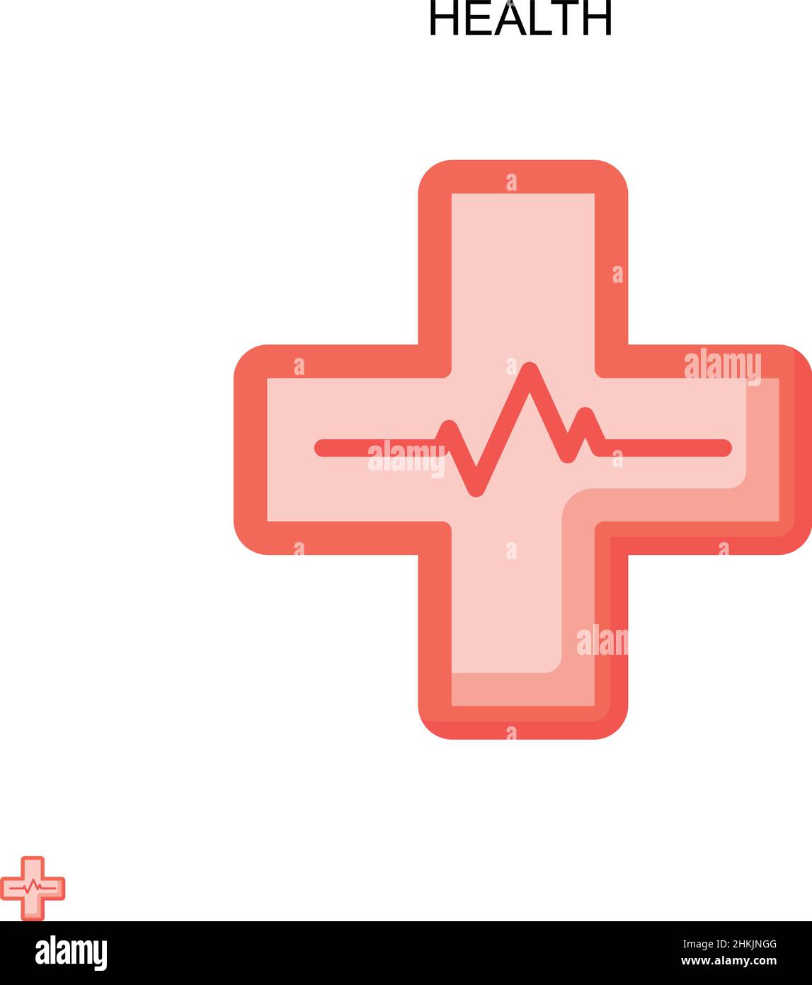 Health Simple vector icon. Illustration symbol design template for web ...
