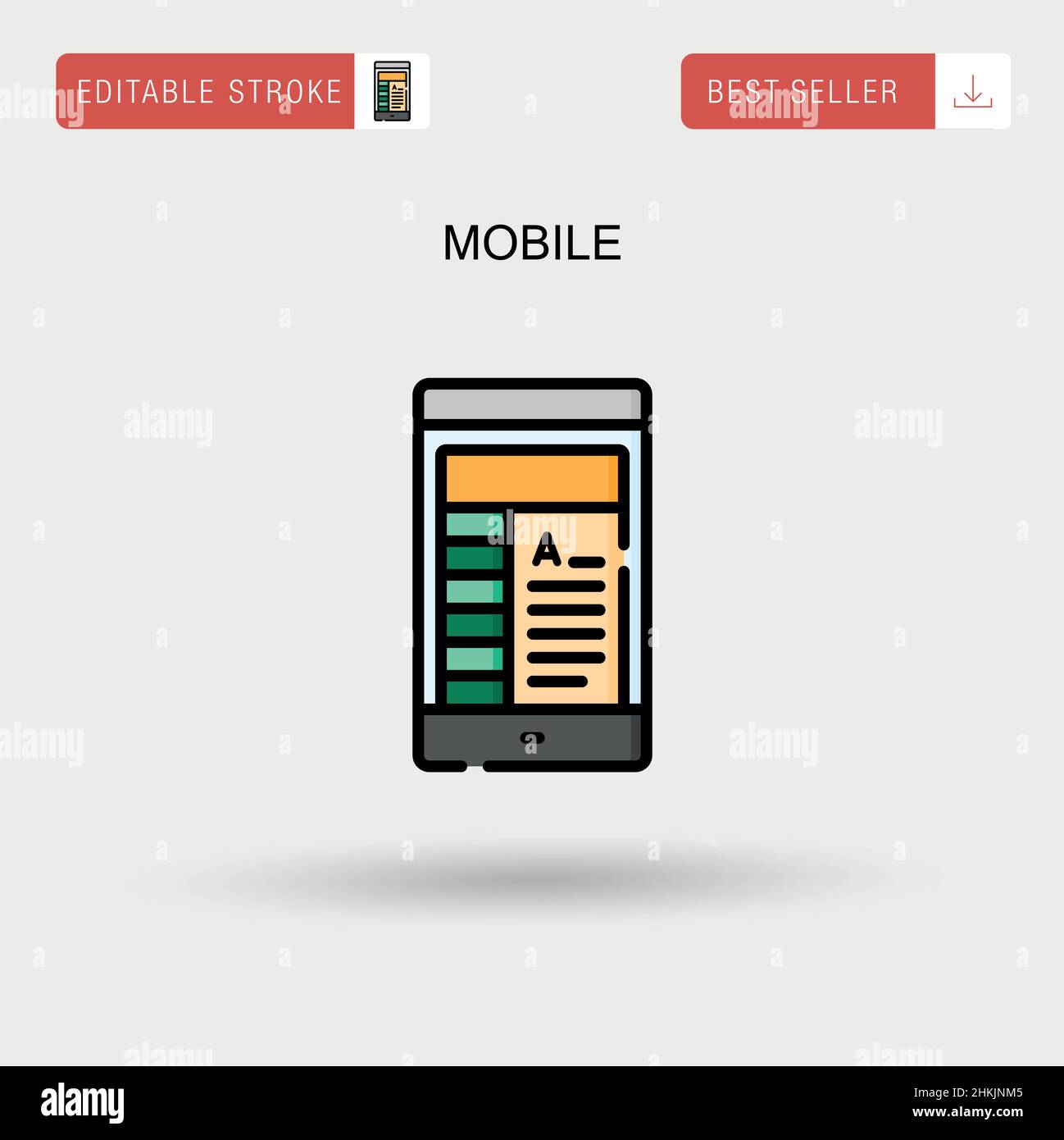 Mobile device perspective Stock Vector Images - Alamy