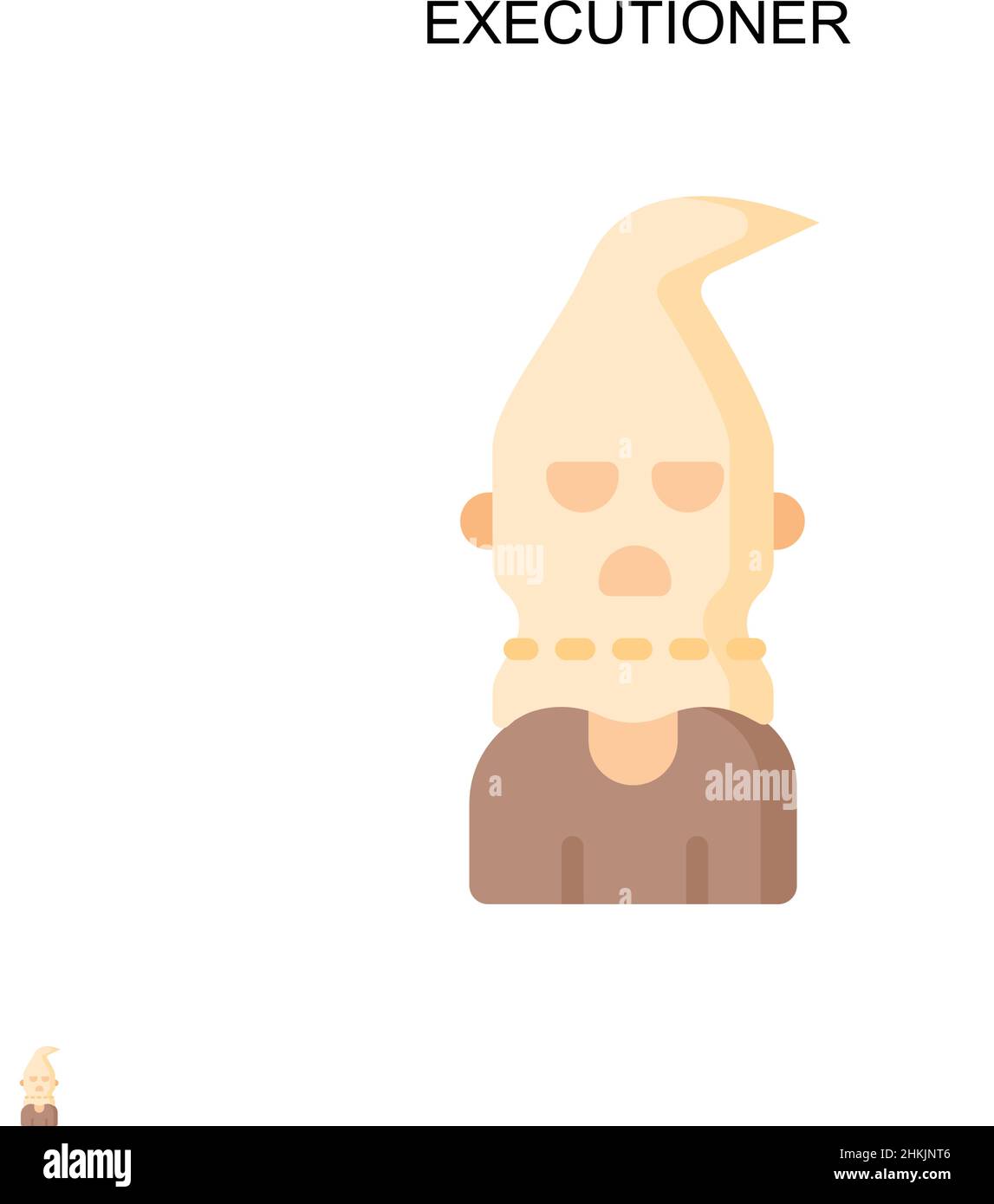 Executioner Simple vector icon. Illustration symbol design template for ...