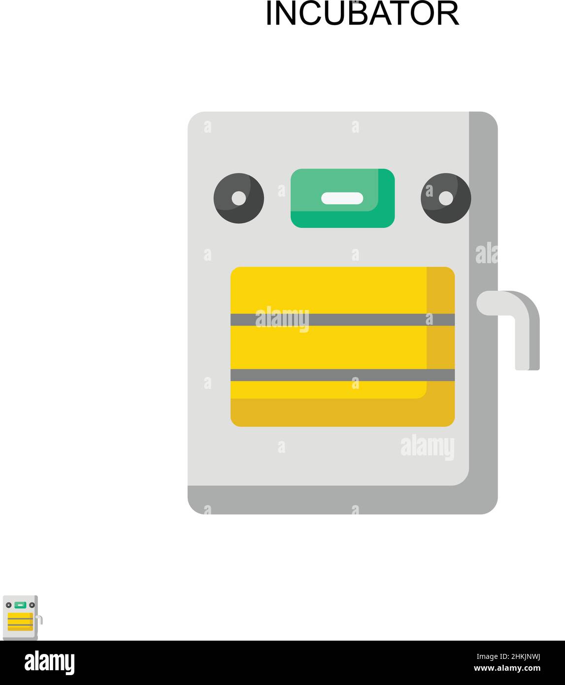 Incubator Simple vector icon. Illustration symbol design template for web mobile UI element ...