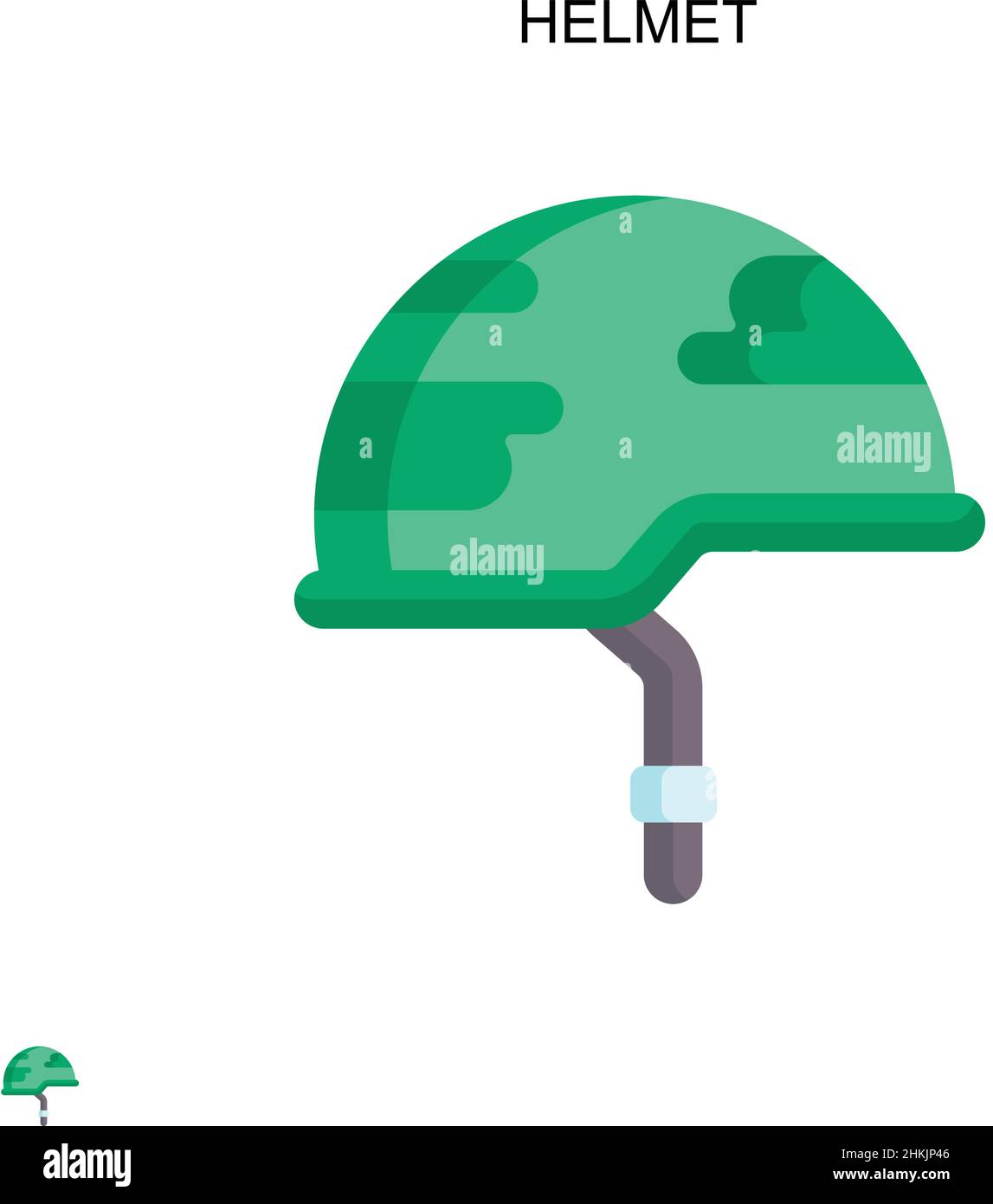 Helmet Simple vector icon. Illustration symbol design template for web ...