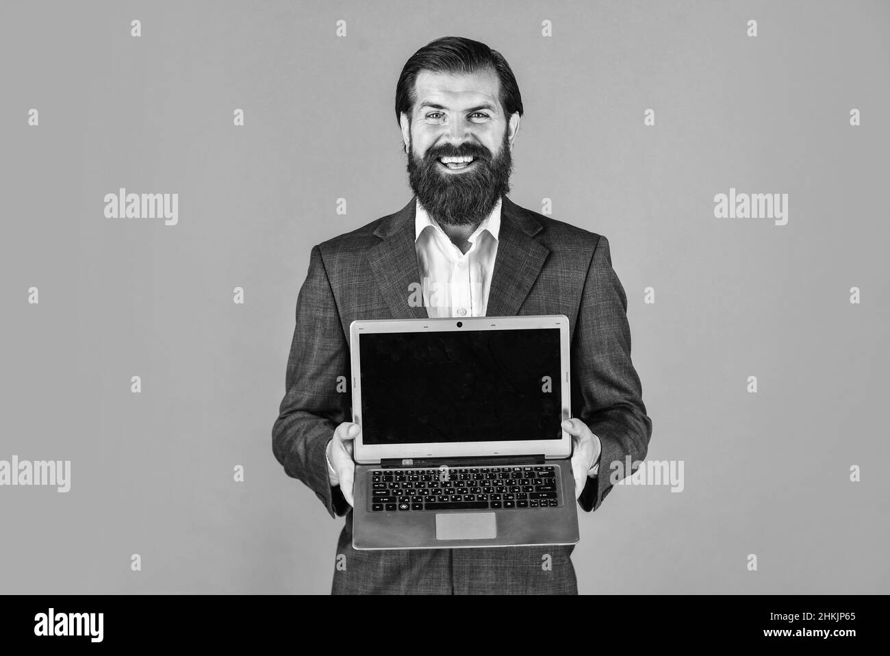 Confident brutal ceo in Black and White Stock Photos & Images - Alamy