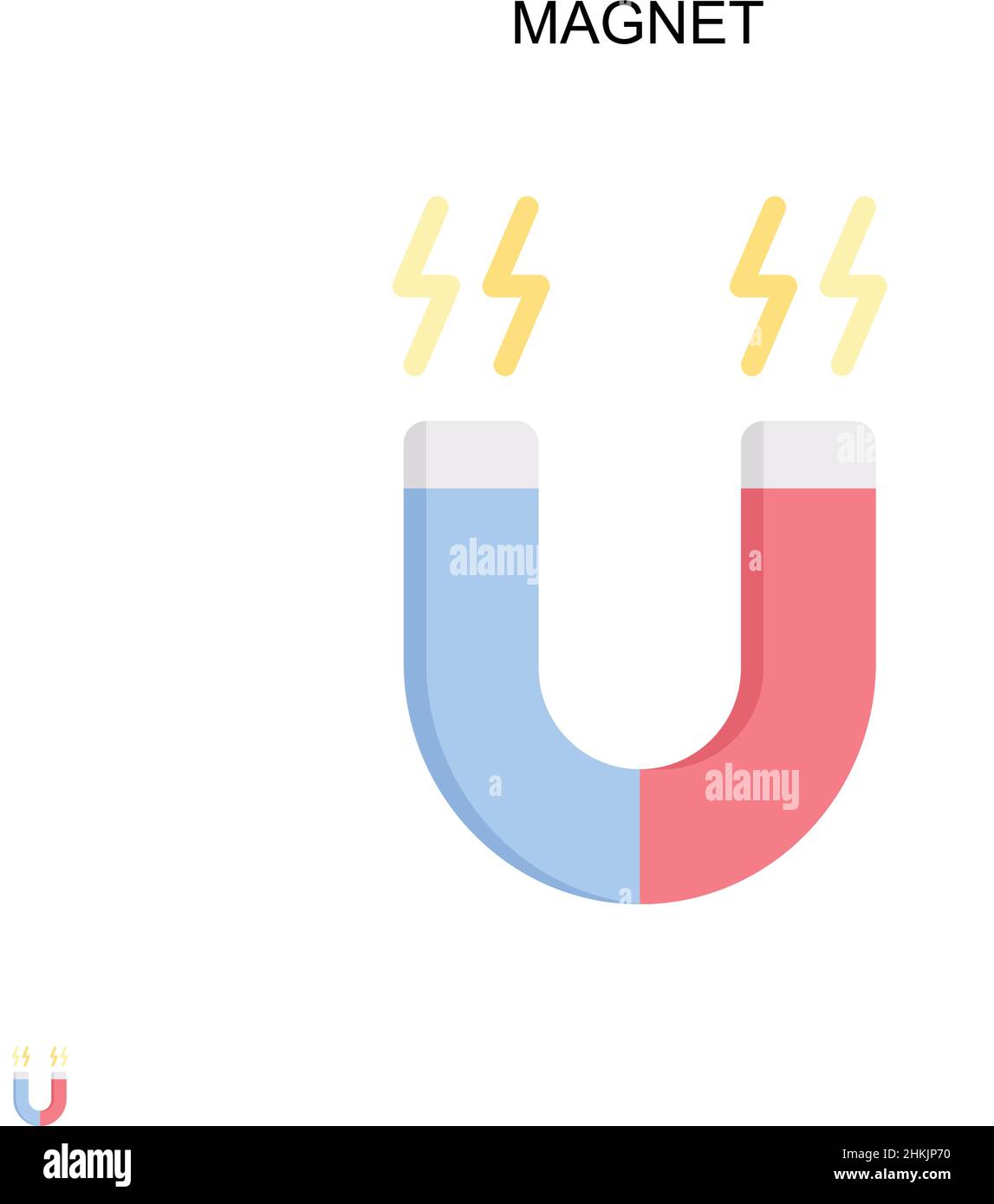 Magnet Simple vector icon. Illustration symbol design template for web ...