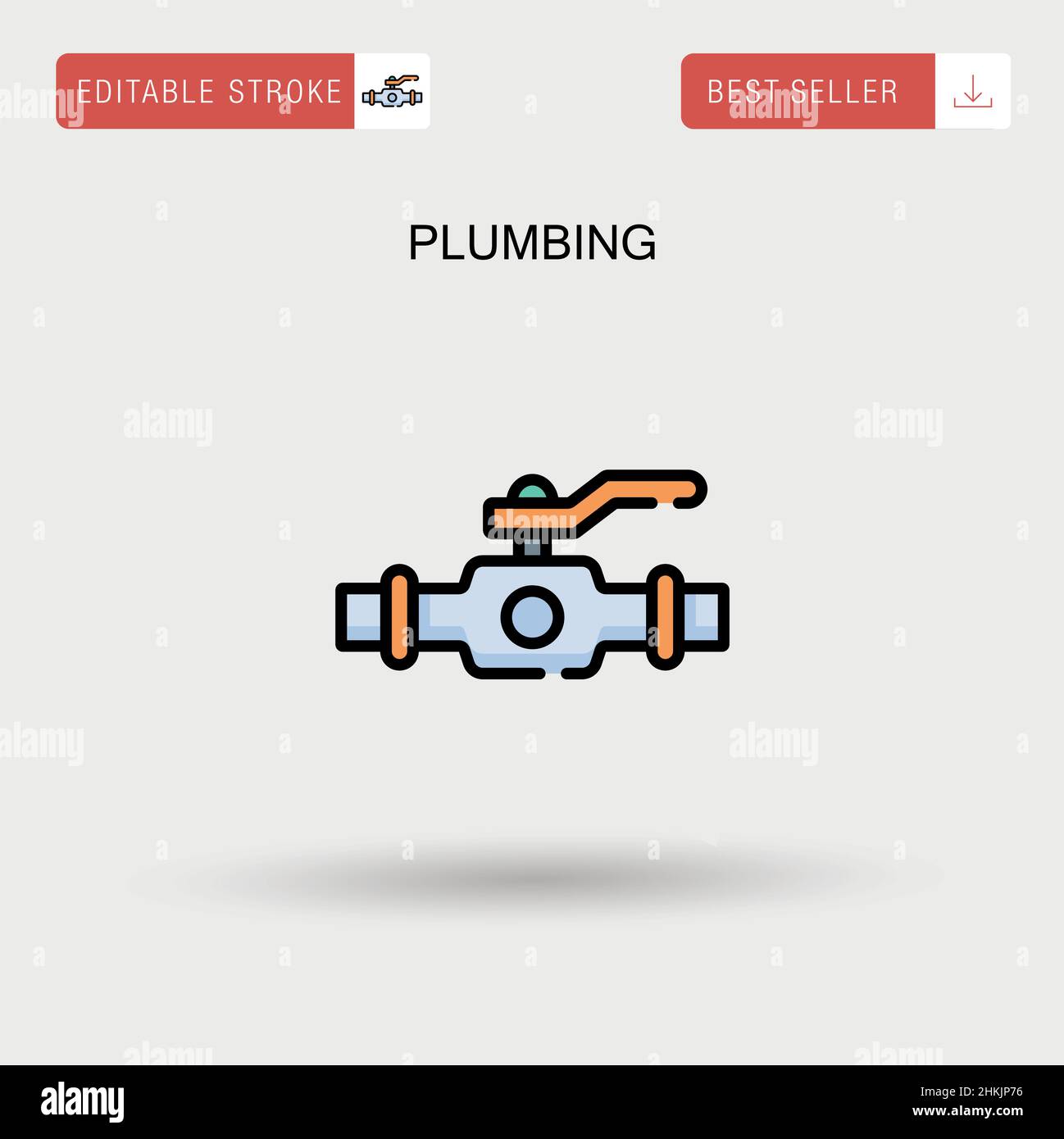 Plumbing Simple vector icon Stock Vector Image & Art - Alamy