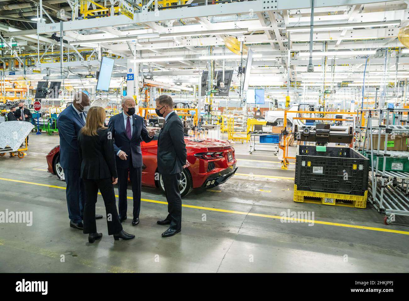 President Joe Biden tours the General Motors’ Factory ZERO Facility in ...