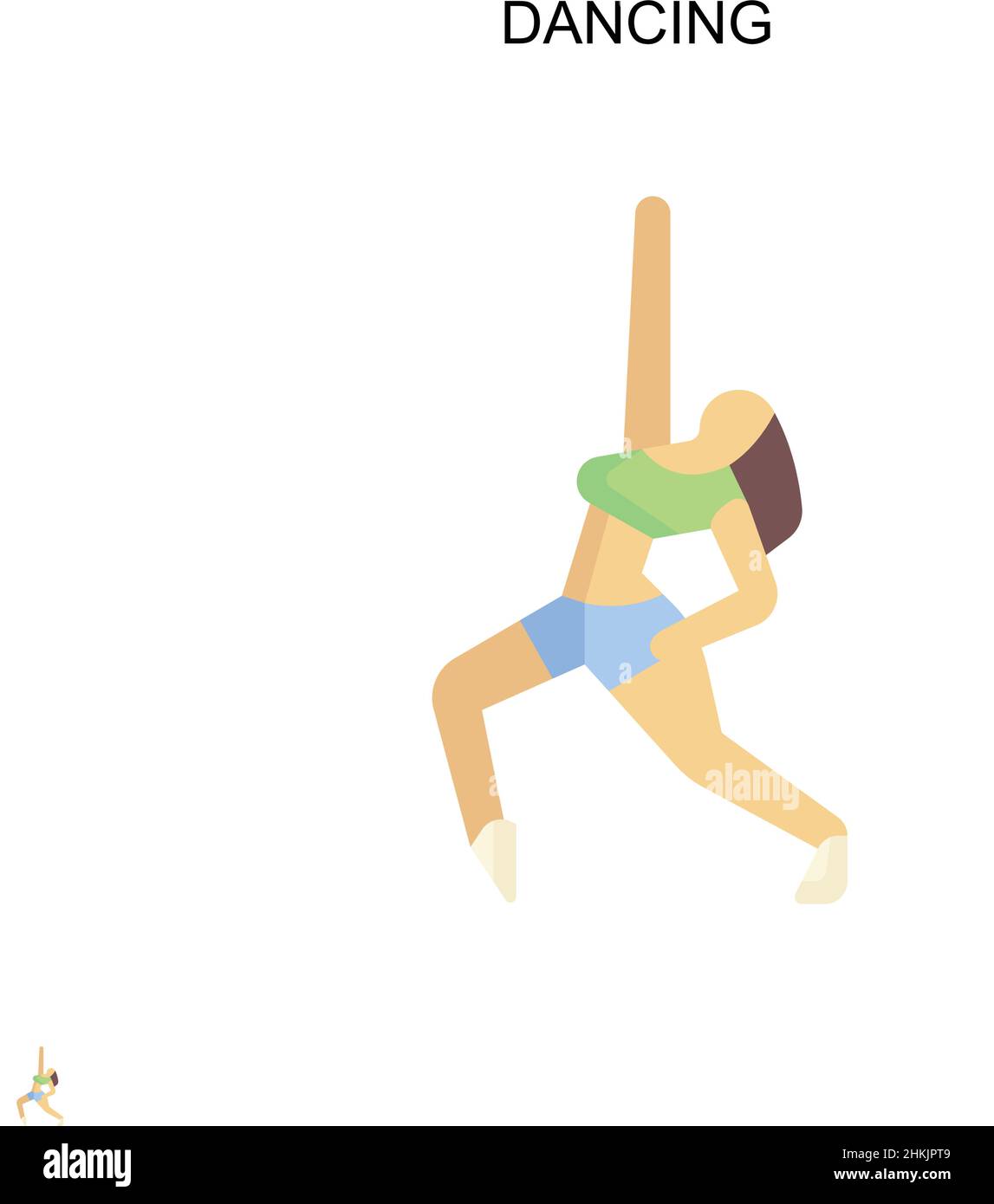 Dancing Simple vector icon. Illustration symbol design template for web ...