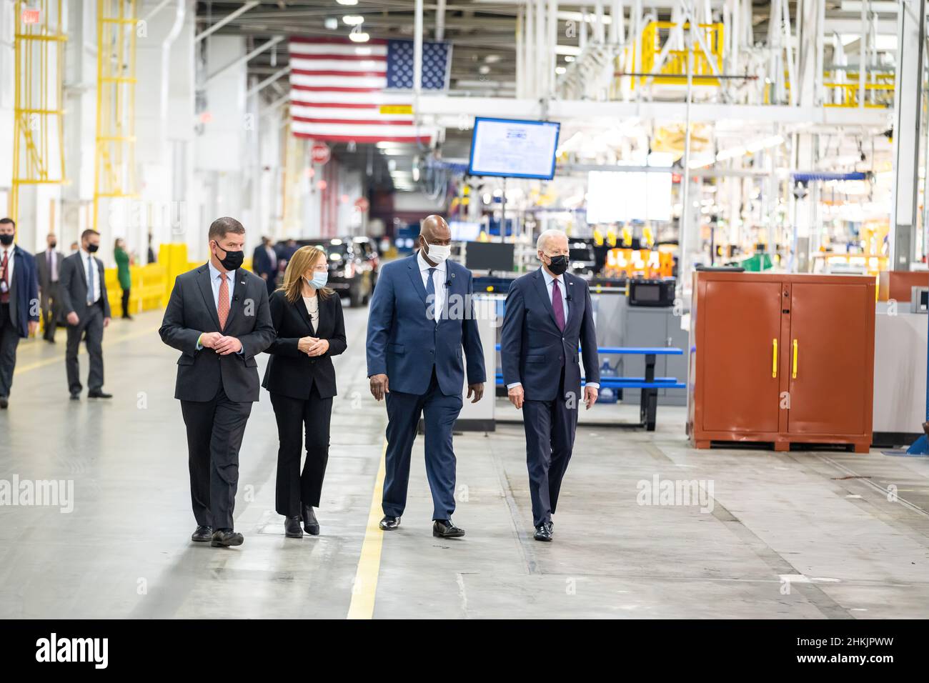President Joe Biden tours the General Motors’ Factory ZERO Facility in ...