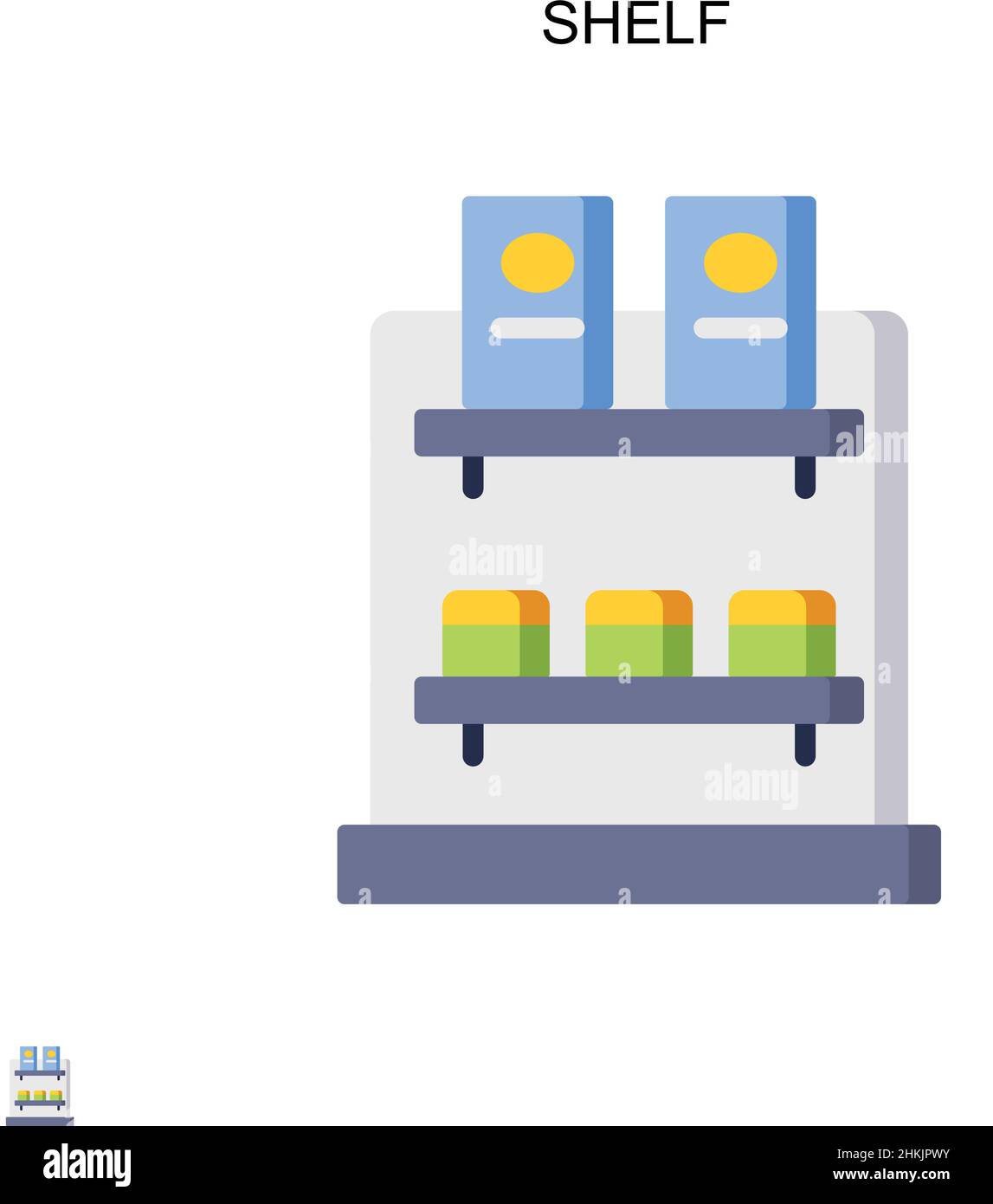 Shelf Simple vector icon. Illustration symbol design template for web mobile UI element Stock ...