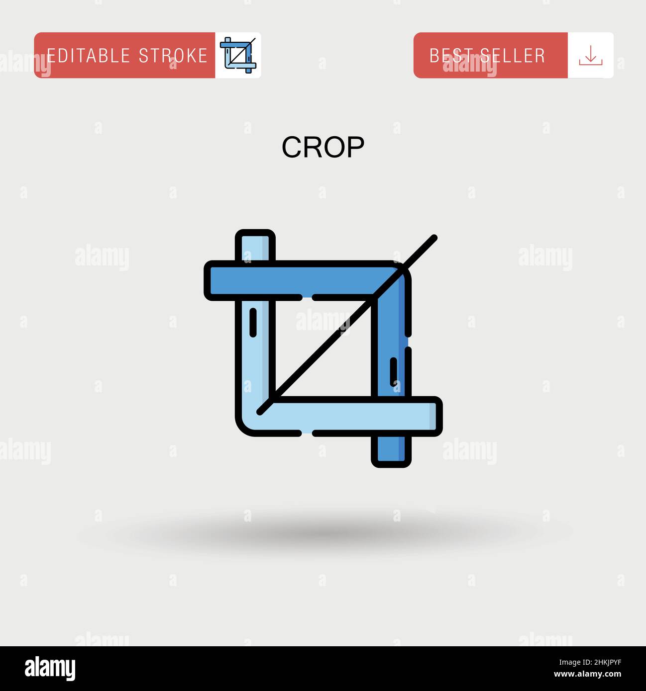 Crop Simple vector icon Stock Vector Image & Art - Alamy