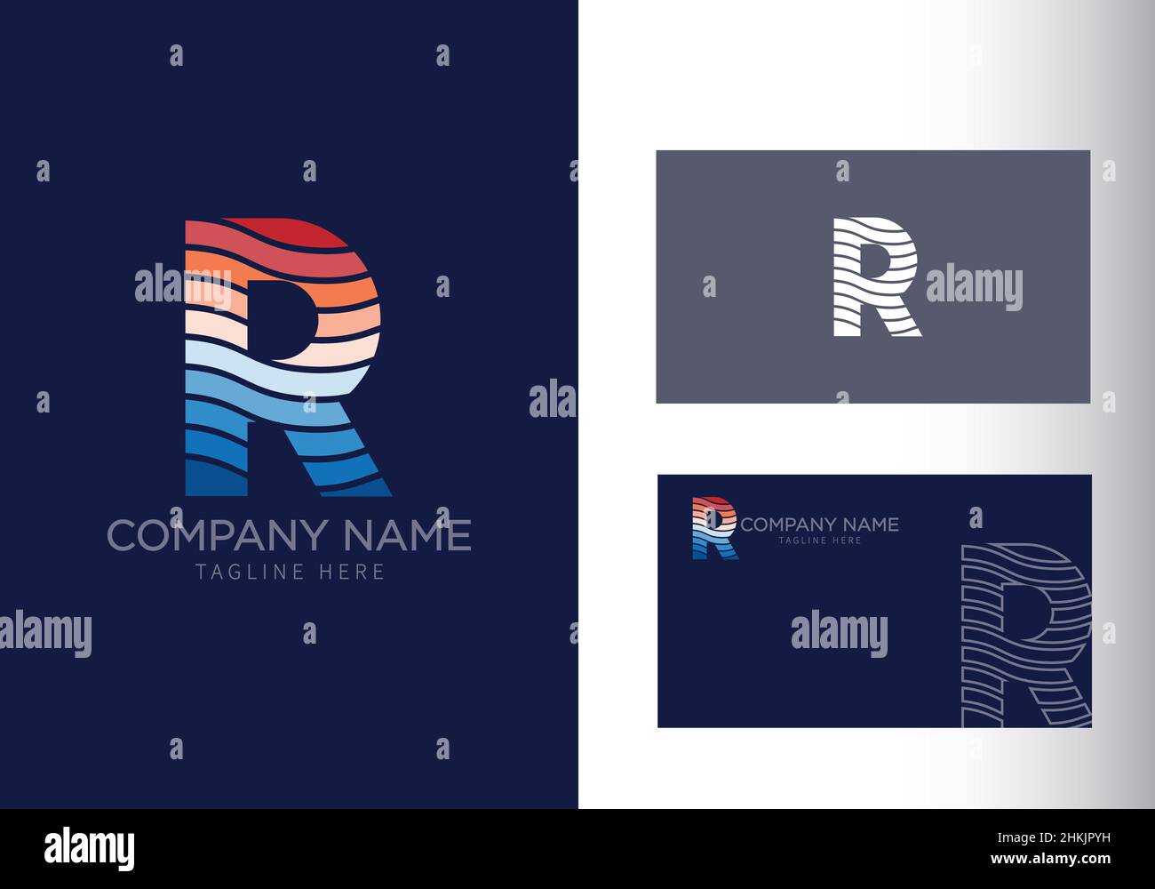 R letter with ocean waves and sunset beach vibes. Font style, vector ...