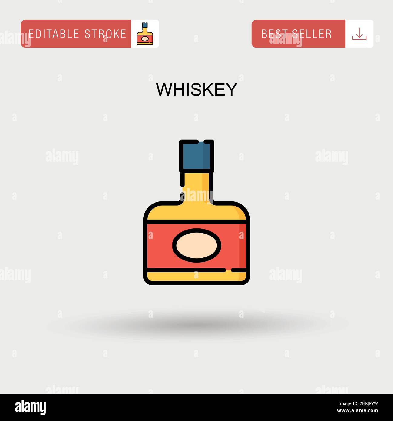 Whiskey Simple vector icon Stock Vector Image & Art - Alamy