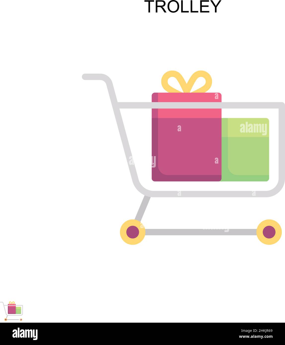 Full trolley Stock Vector Images - Alamy