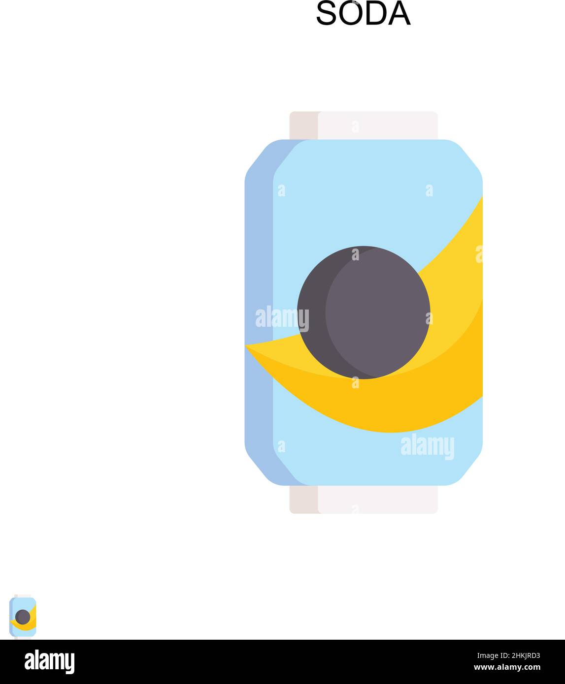 Soda Simple vector icon. Illustration symbol design template for web ...