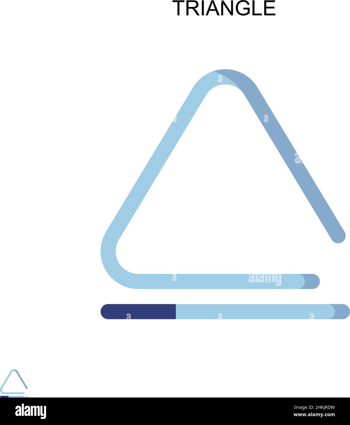 Triangle Simple vector icon. Illustration symbol design template for ...