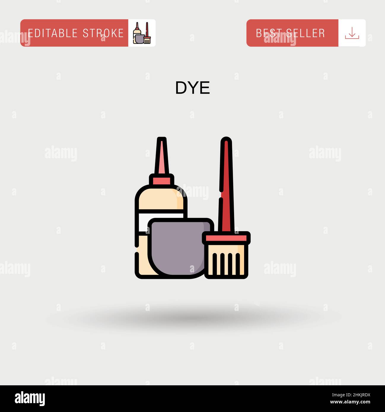 Dye Simple vector icon Stock Vector Image & Art - Alamy