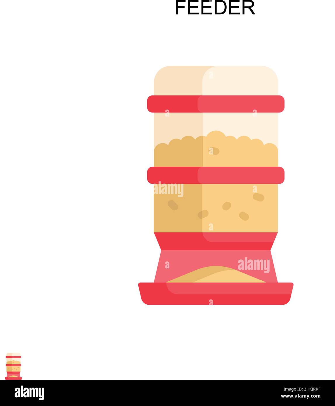 Feeder Simple vector icon. Illustration symbol design template for web ...