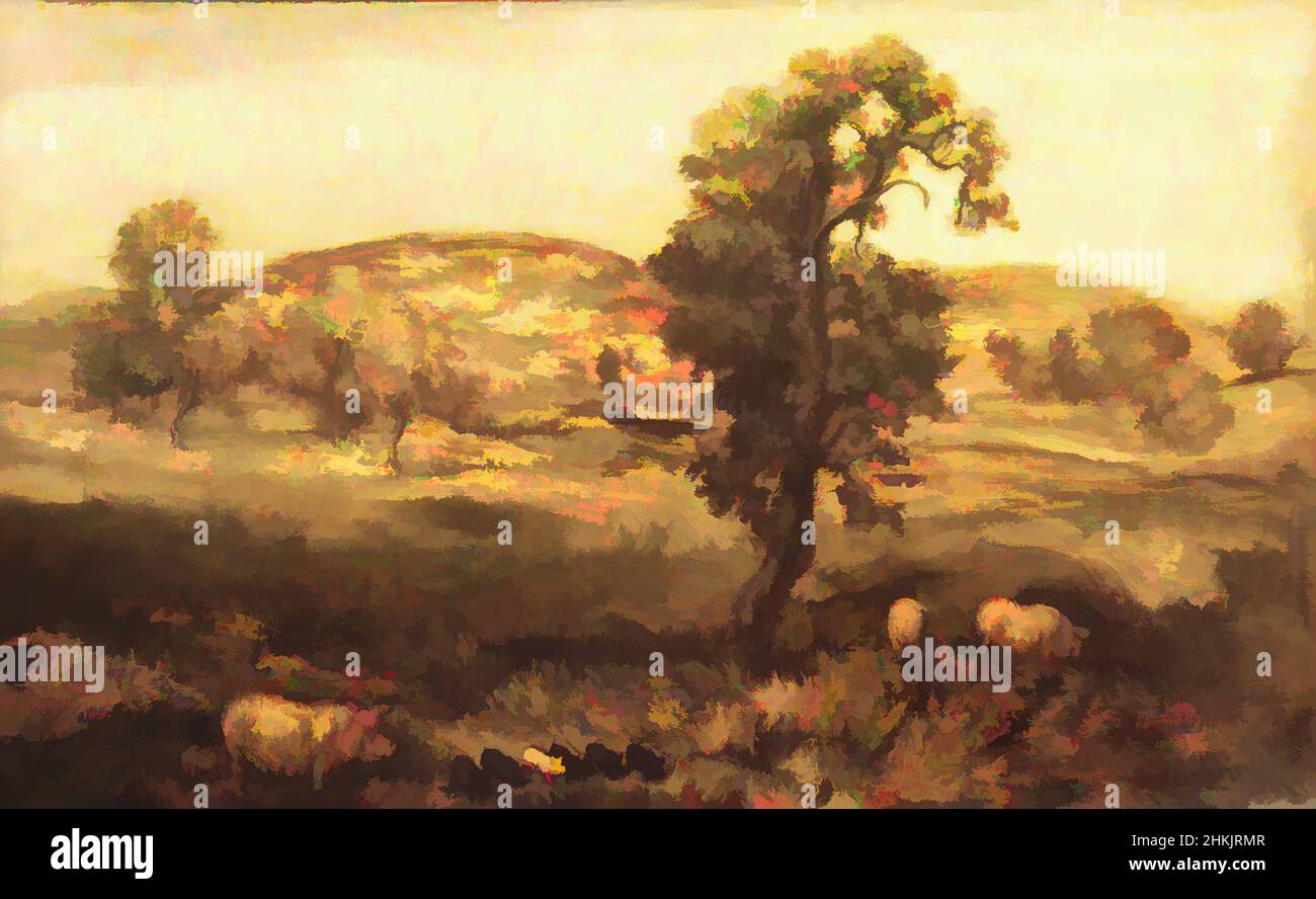 Art inspired by Landscape with Pigs, Autumn Landscape, Arthur B. Davies ...